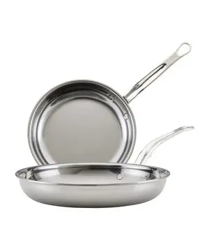 HESTAN Set Of 2 Nanobond Skillets - Metallic