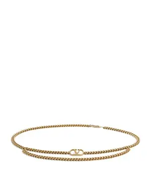 Valentino Garavani Vlogo Signature Chain Belt - Metallic