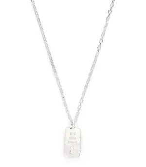 THE OUZE Sterling Hallmark Necklace - Silver
