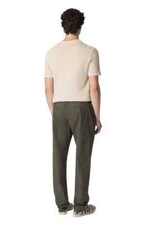 Missoni Cotton Canvas Trousers With Zigzag Insert