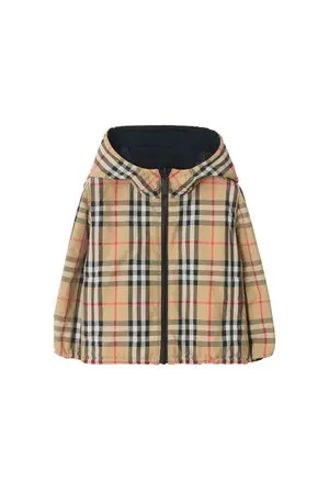 Burberry Reversible Check Hooded Jacket