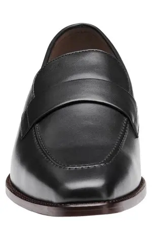 Johnston & Murphy Floyd Penny Loafer - Black Full Grain