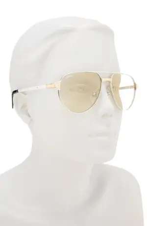 Cartier 59mm Aviator Reading Glasses - Silver