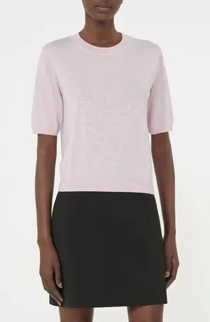 Max Mara Crewneck Wool & Cashmere Sweater - Pink