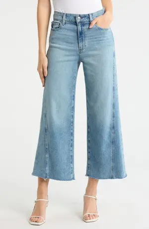Paige Vanessa Twisted Seam Wide Leg Jeans - Explorer