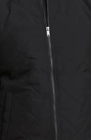 Bagatelle Quilted Bomber Jacket - Black