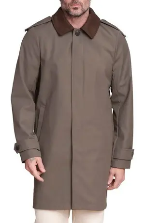 Bagatelle Combo Collar Mac Coat With Detachable Hood