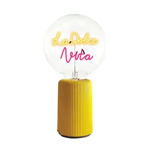 MITB Dolce Vita Portable Table Lamp - Yellow