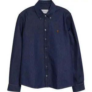 Ami De Coeur Denim Button-down Shirt - Indigo