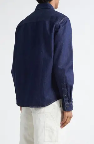 Ami De Coeur Denim Button-down Shirt - Indigo