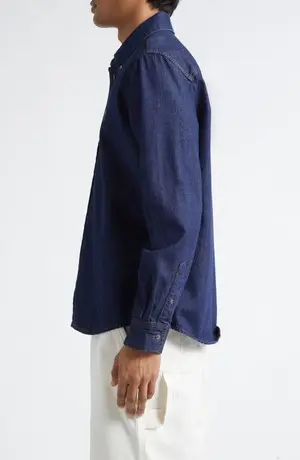 Ami De Coeur Denim Button-down Shirt - Indigo