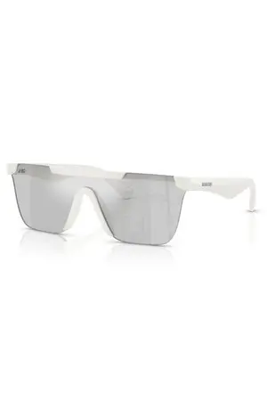 Burberry 141mm Rectangular Shield Sunglasses
