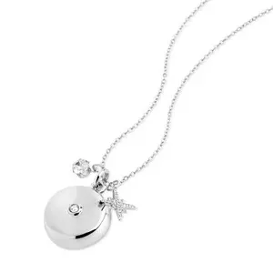 INVISAWEAR Starburst Charm Necklace - Silver