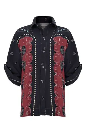 Agua Bendita Chrissy Bowly Cover-up Shirt