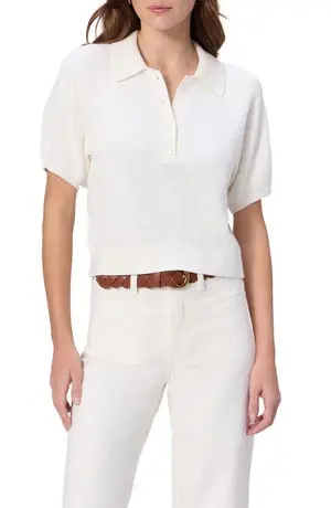 Paige Polo Sweater - Ivory