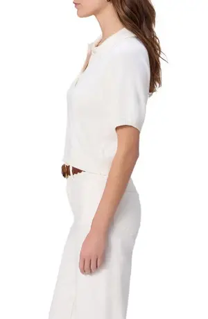 Paige Polo Sweater - Ivory