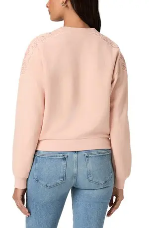 Paige Dagmar Embellished Sweatshirt - Light Pink