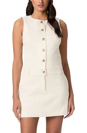 Paige Soho Button Front Minidress