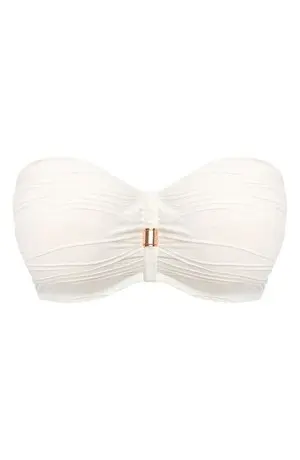 Fantasie Beach Waves Bandeau Bikini Top - Linen