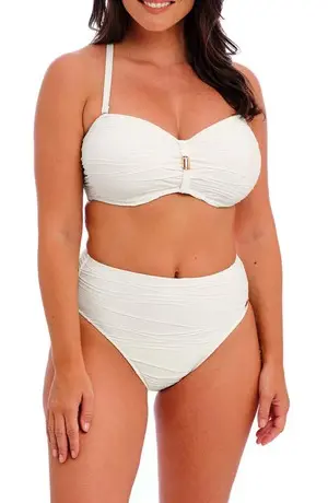 Fantasie Beach Waves Bandeau Bikini Top - Linen