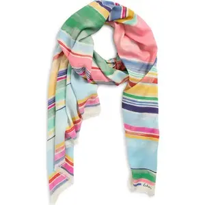 Echo Painted Stripe Scarf Blue Multi