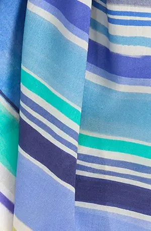 Echo Painted Stripe Scarf - Chambray