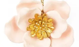 Deepa Gurnani Yuka Flower Drop Earrings