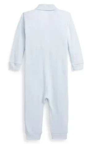Ralph Lauren Snap Front Cotton Polo Romper