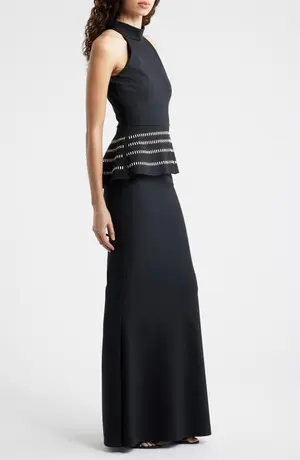Chiara Boni La Petite Robe Imera Peplum Mermaid Gown
