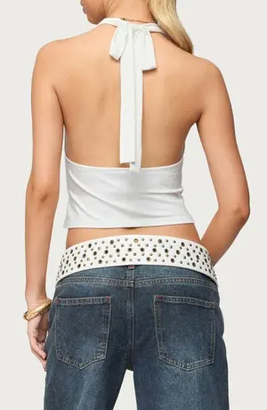 EDIKTED Crop Halter Top