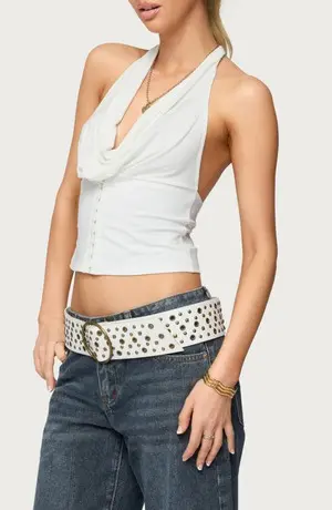 EDIKTED Crop Halter Top