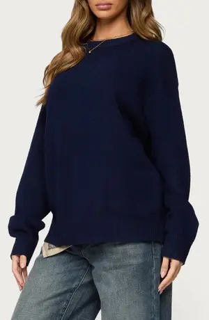EDIKTED Ximenia Cutout Back Sweater