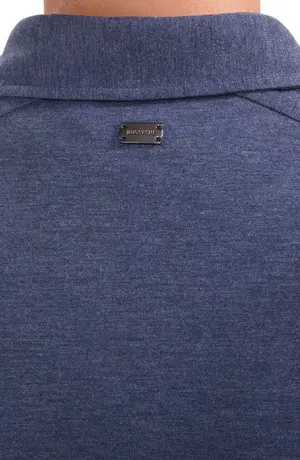 Bugatchi Soft Touch Snap-up Shirt - Navy