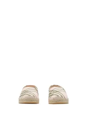 Burberry Check Mews Espadrilles - Mallow Pink