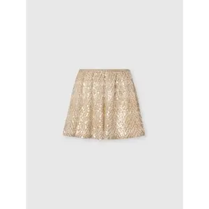 Missoni Viscose Lamé Lace-motif Shorts With Sequins - Gold& White