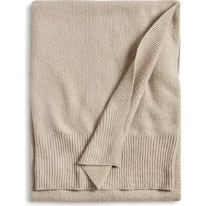 Nordstrom Felicity Knit Throw Blanket - Tan Thread Heather