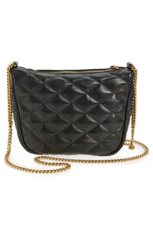 Saint Laurent Quilted Leather Hobo Bag