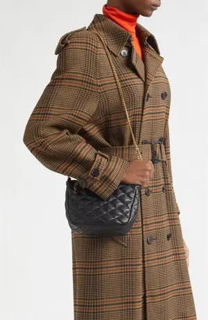 Saint Laurent Quilted Leather Hobo Bag