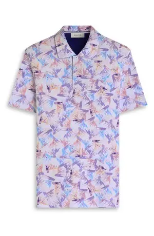 Bugatchi Hendrix Floral Pima Cotton Polo