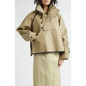 NACKIYE Fisherman Overcoat - Khaki Beige