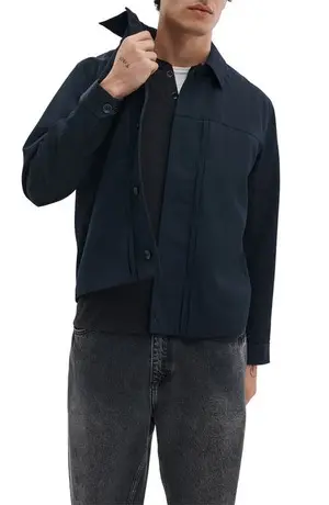 Rag & Bone Dwight Wool Gabardine Jacket - Navy