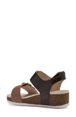 ARA Nova Platform Wedge Sandal - Brown
