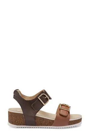 ARA Nova Platform Wedge Sandal - Brown