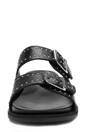 ARA Elm Studded Buckle Strap Slide Sandal