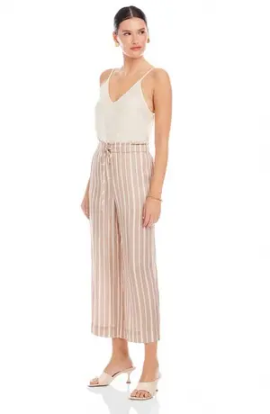 Fifteen Twenty Tasha Stripe Crop Drawstring Pants