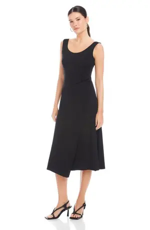 Fifteen Twenty Side Shirred Midi Dress