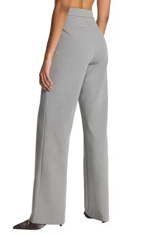 Spanx Well Suited 360 Wide Leg Pant - Heather Grey