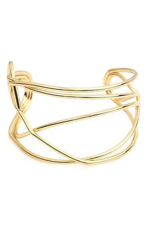 PANACEA Open Wire Cuff Bracelet - Gold