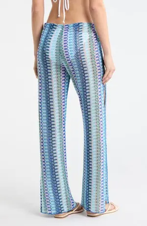BECCA By Rebecca Virtue Tivoli Metallic Cover-up Pants