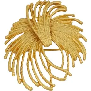 PANACEA Statement Flower Brooch - Gold